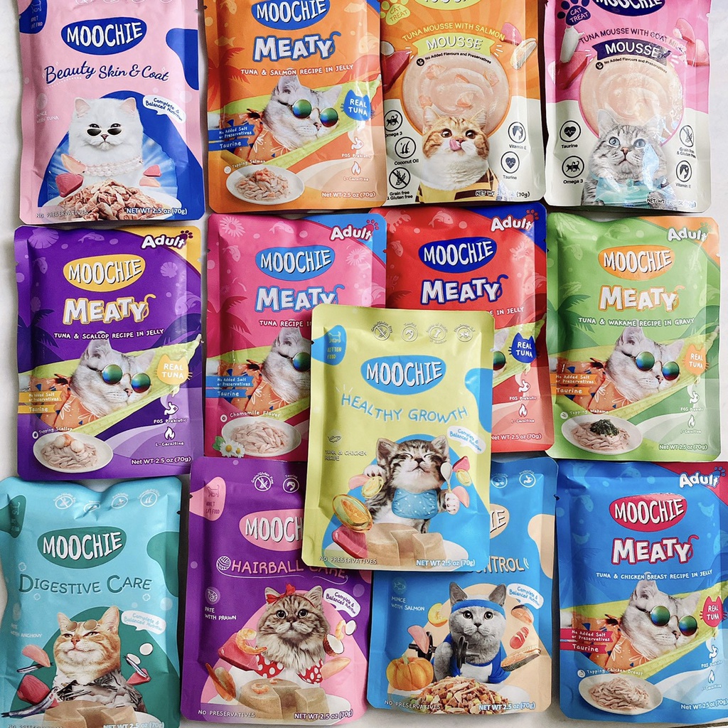 Pate MOOCHIE 70g cho mèo con và mèo lớn (Thái Lan) | Shopee Việt Nam