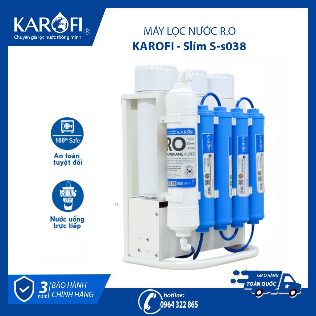 MÁY LỌC NƯỚC KAROFI SS038 ĐỂ GẦM, NHỎ GỌN CHÍNH HÃNG | Shopee Việt Nam
