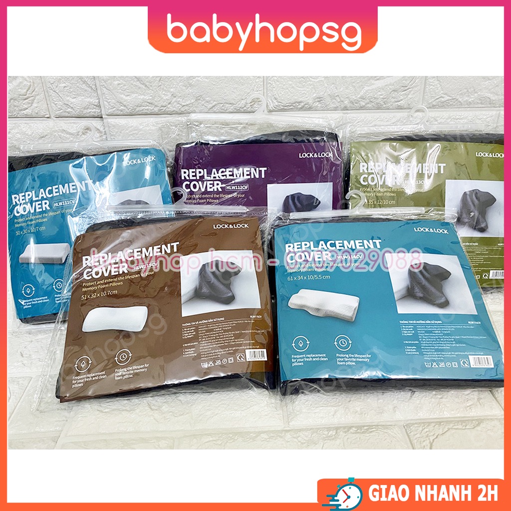 Áo gối, vỏ gối thay thế Lock&Lock Dành cho gối memory foam đủ size ...