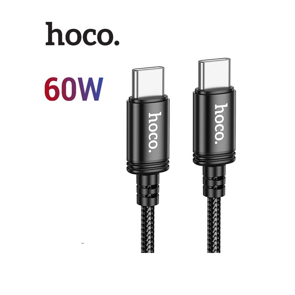 Cáp sạc Hoco X89 Type-C to Type-C sạc nhanh PD60W dây dù siêu bền dài ...