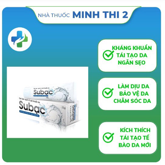 Gel Su bạc - Subac chứa nano bạc và thảo dược làm sạch da và kháng ...