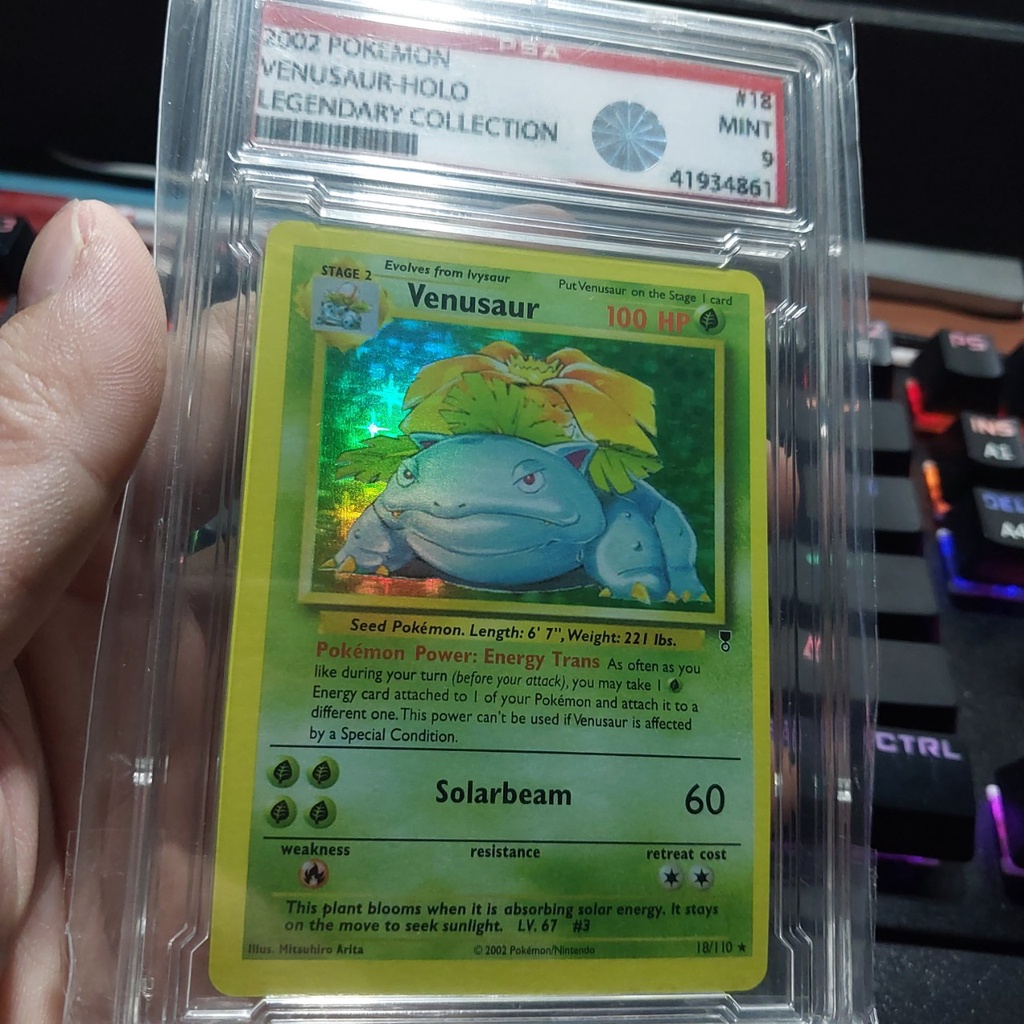 Thẻ Pokémon ếch kỳ diệu tiến hóa cấp 3 2002 POKEMON VENUSAUR-HOLO #18 ...