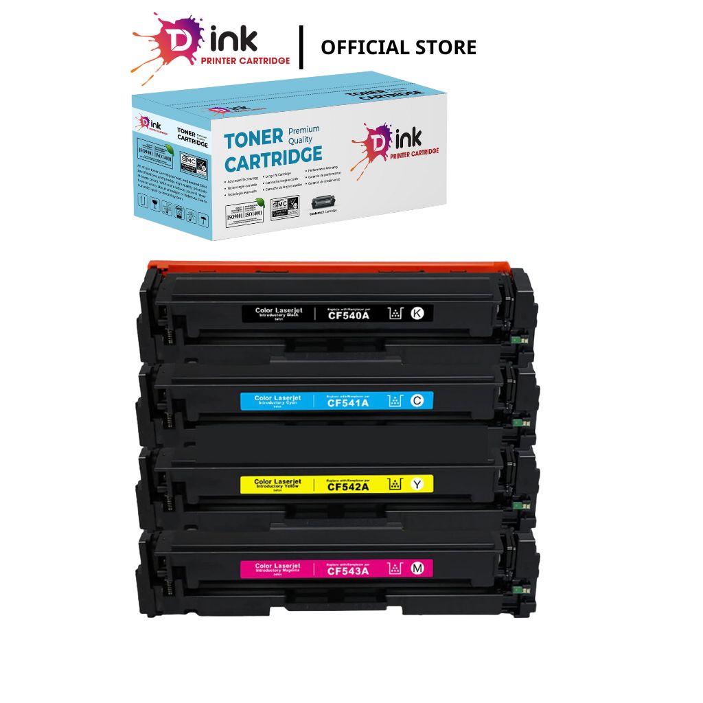 Hộp mực máy in laser màu CF540A-CF541A-CF542A-CF543A cho Color LaserJet ...