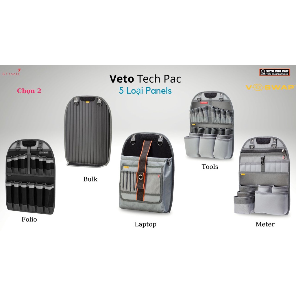Khay Rời Ba Lô Veto TECH PAC (Dung Tích 25 Lít) Gồm Veto Meter, Tools ...