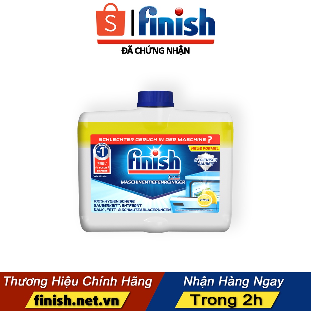 Dung dịch vệ sinh máy, tẩy cặn máy rửa chén bát Finish - Hàng châu âu ...