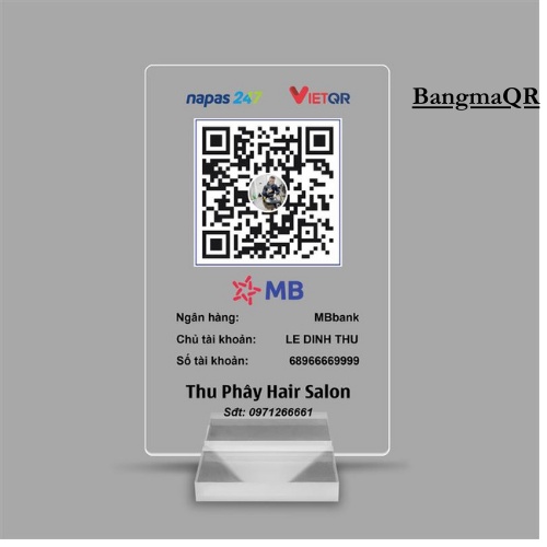 Mã QR CODE để bàn bằng mica bền đẹp chất lượng cao cấp (thời gian in ...