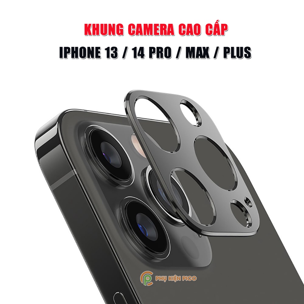 Dán camera Iphone 13 Pro Max /14 Pro Max - Khung nhôm bảo vệ camera ...