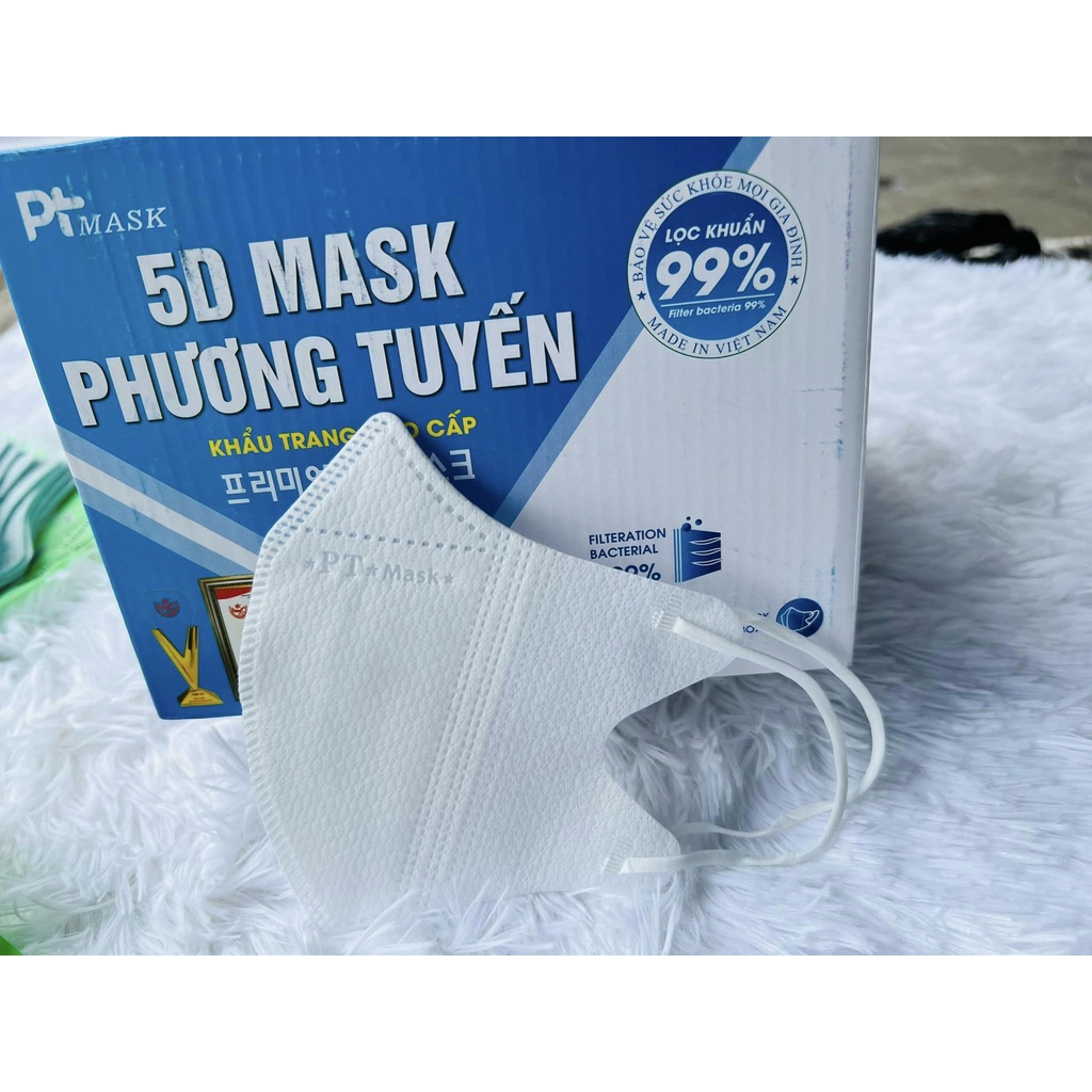 XẢ HÀNG -Khẩu Trang 5D PT MASK [ Túi 10 Cái] kháng Khuẩn hàng chính ...