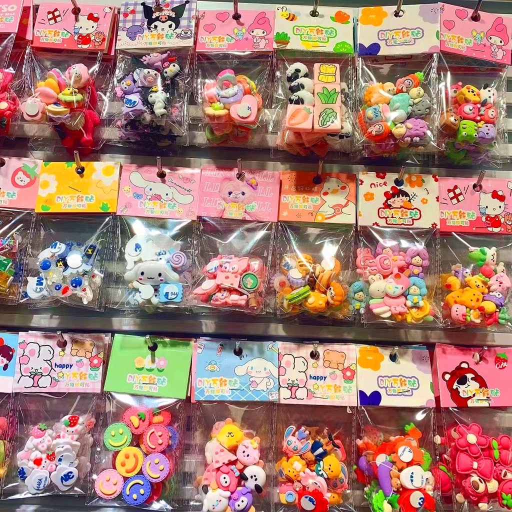 Set 7 charm có sẵn keo loại đẹp - shop Liam | Shopee Việt Nam