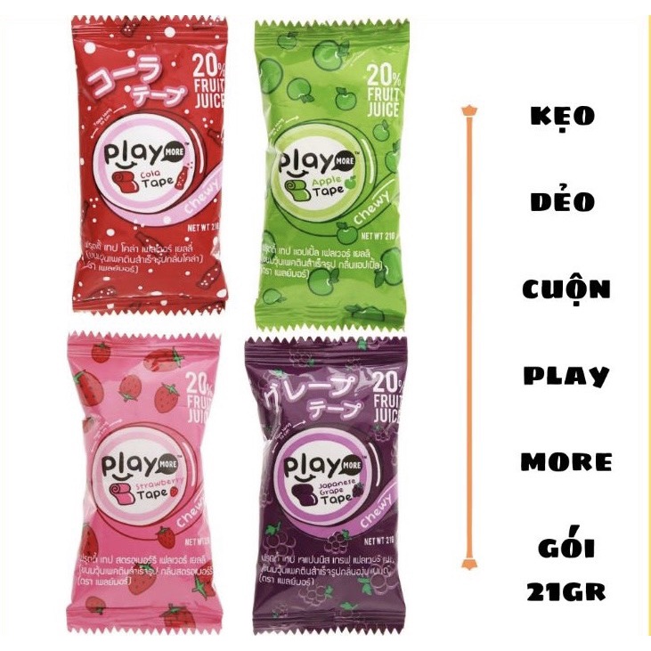 Kẹo Dẻo Cuộn Playmore gói 21g | Shopee Việt Nam