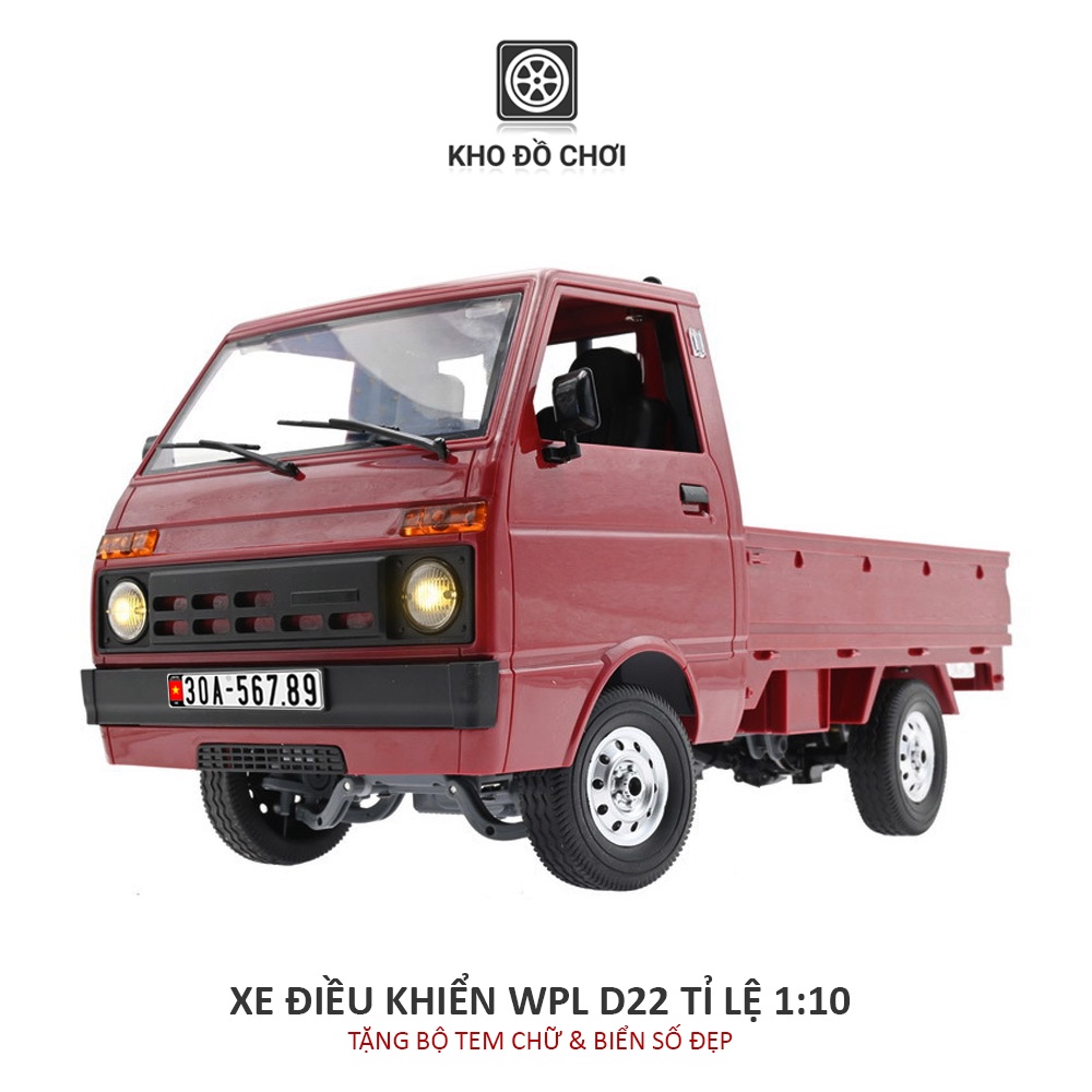 Ô tô điều khiển WPL D22 RC Van Tianjin Dafa 4x2 1:10 - RTR [TẶNG BIỂN ...