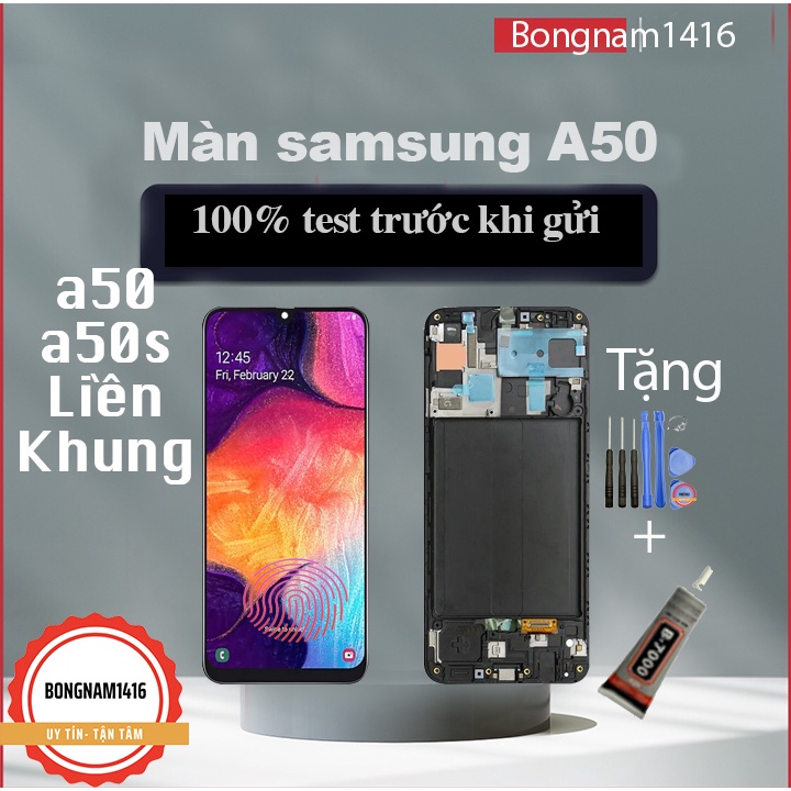 Màn thay thế cho sam A50 A50s A30 có vân tay trên Màn hình, tặng kèm bộ ...
