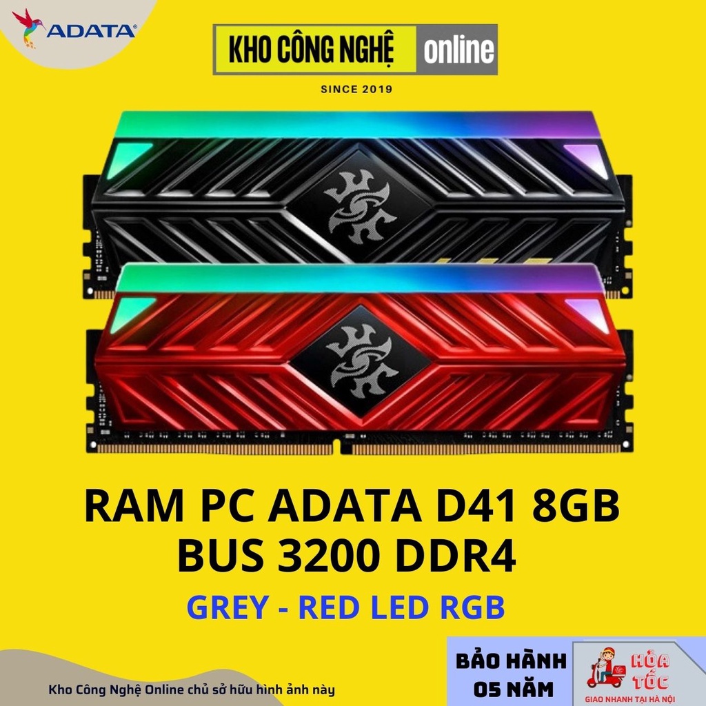 Combo RAM Adata XPG Spectrix D41 RGB 8GB 3200Mhz (Hàng Chính Hãng ...