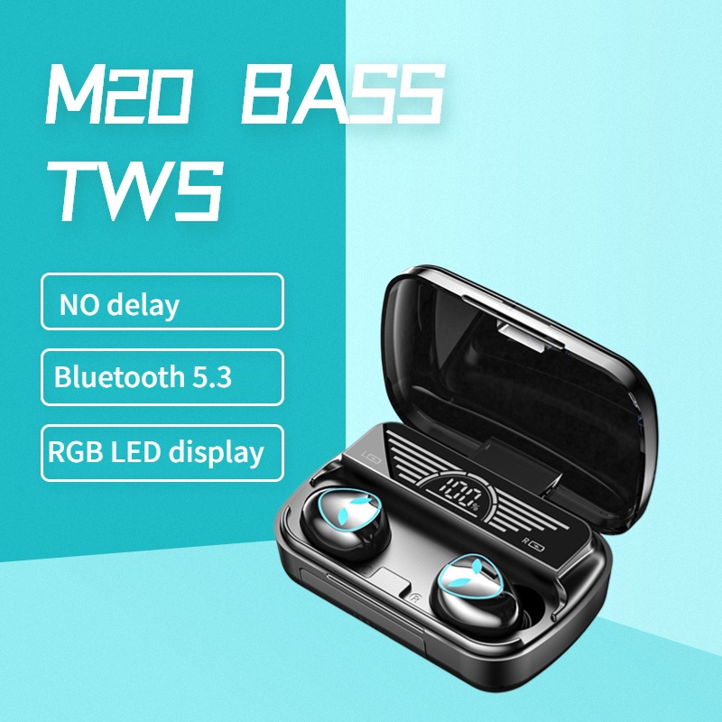 Tai Nghe Không Dây M20 TWS Bluetooth 5.3 3D Chống Nước Điều Khiển Giảm ...