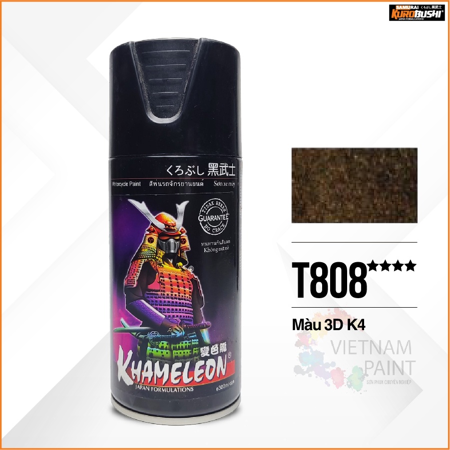 Sơn xịt Samurai Kurobushi - T808 (300ml) chuyên dùng cho xe máy | Shopee Việt Nam