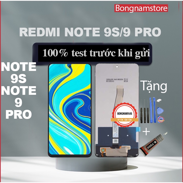 Màn hình Xiaomi Redmi Note 9Pro-4G / Redmi Note 9s tặng kèm bộ sửa và keo bán b7000 bongnamstore ...