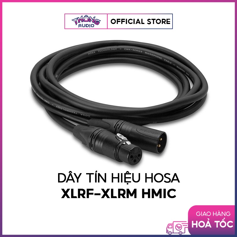Dây tín hiệu Hosa XLRF-XLRM HMIC-005/010/015/020/025 (Pro REAN XLR Male ...