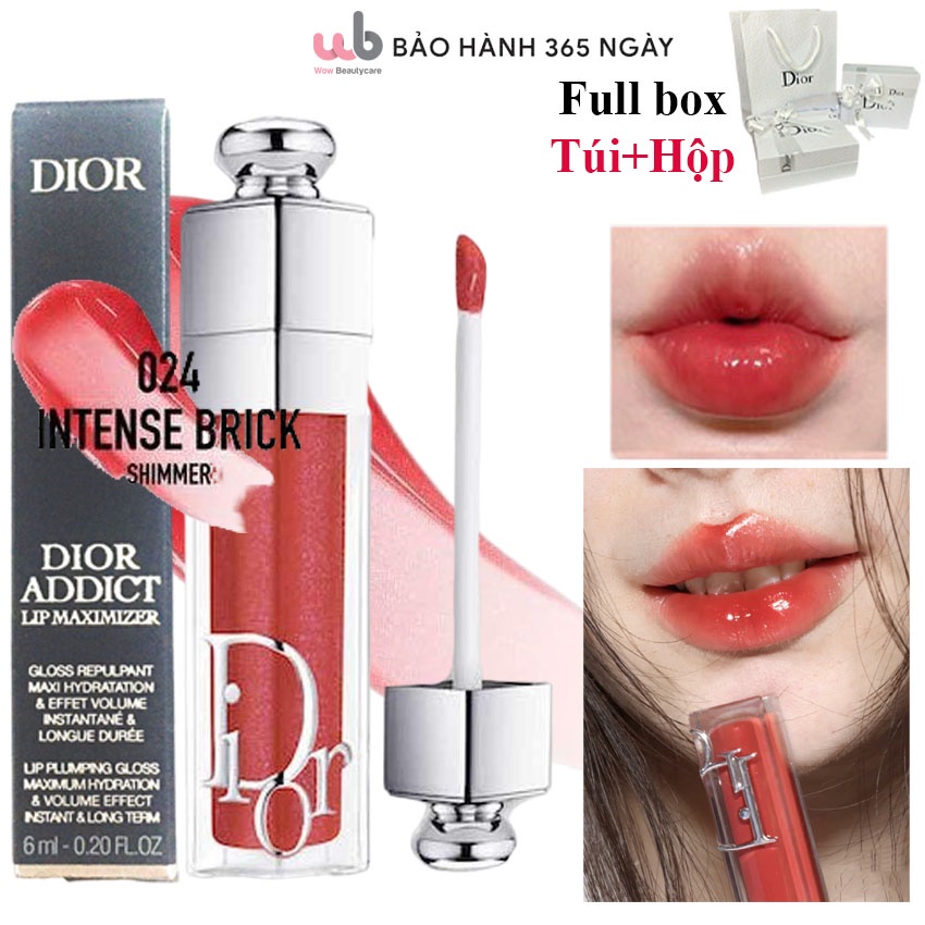 Son dưỡng Dior Maximizer 024,màu đỏ gạch [Full Box] Intense Brick,Son ...