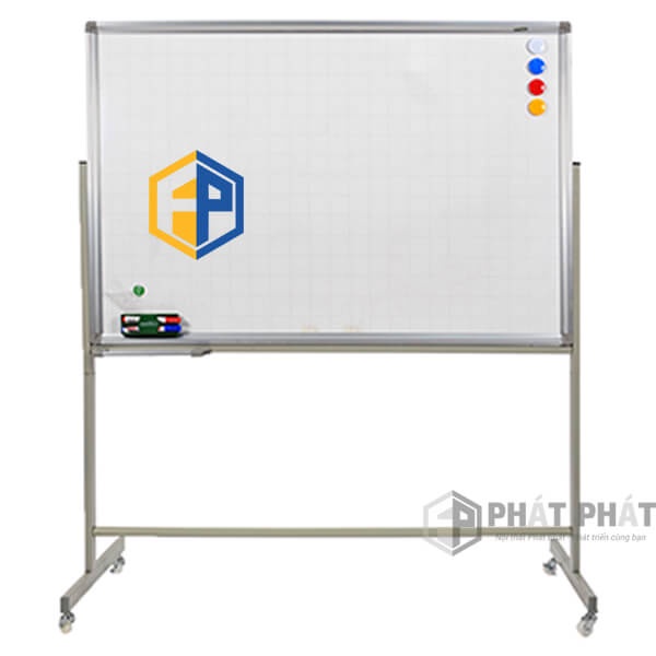 Bảng Từ Di Động 1m2x1m5 Phát Phát, bảng viết khung nhôm màu trắng kẻ ô ...