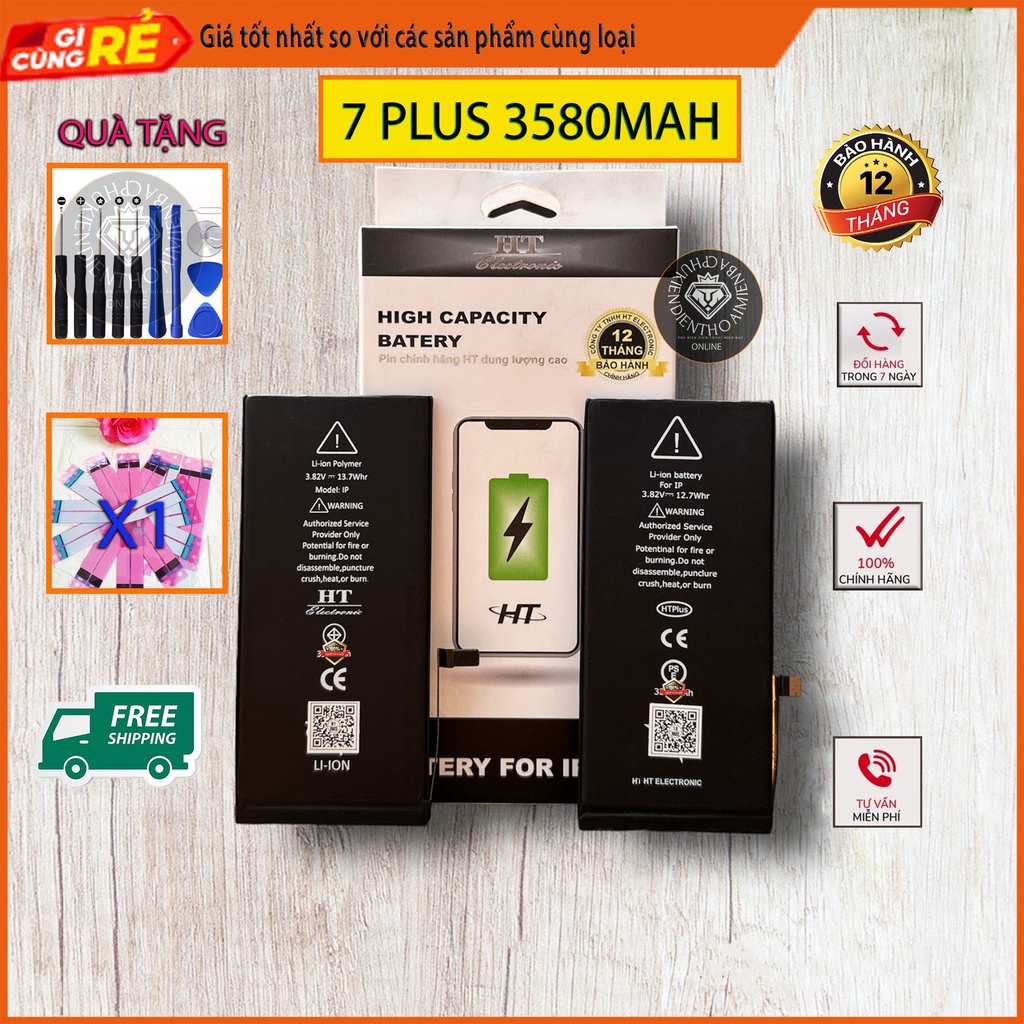 Pin 7plus Dung Lượng Cao HT Electronic bảo hành 12 THÁNG - lỗi 1 đổi 1 ...