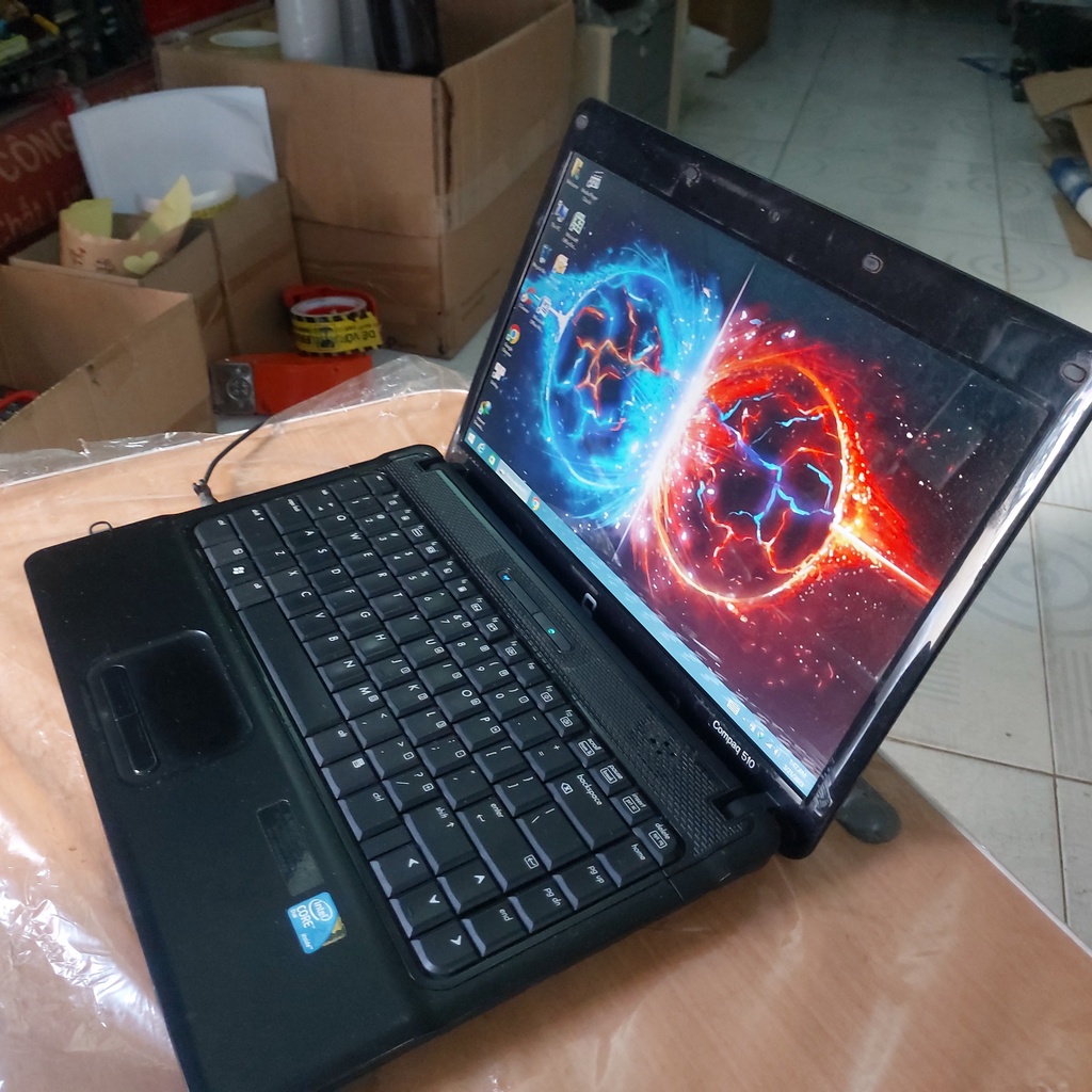 Laptop hp Compaq 510 C2D ram 4G màn hình 14 inch học tập giải trí ok ...