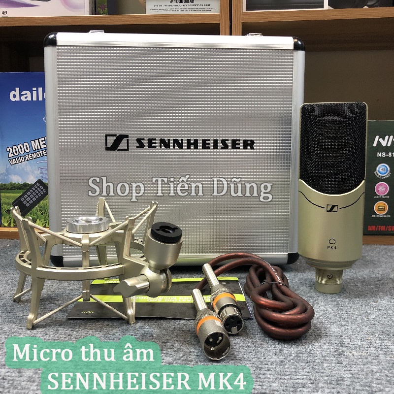 Micro thu âm SENNHEISER MK4 chạy điện 48v chuyển để livestream chính ...