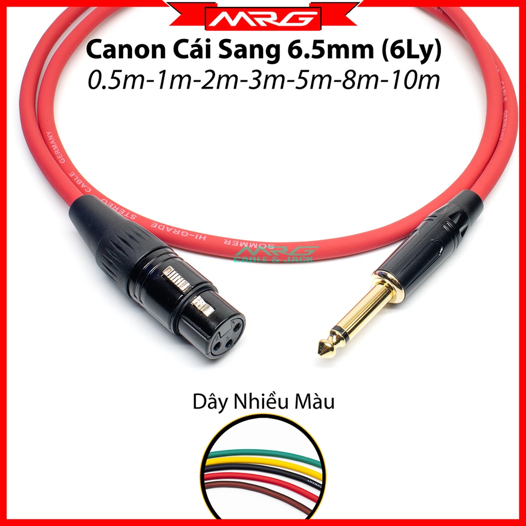 Dây Canon Cái Ra 6 Ly, dài 0.5m-1m-2m-3m-5m-8m, dây kết nối tín hiệu âm ...