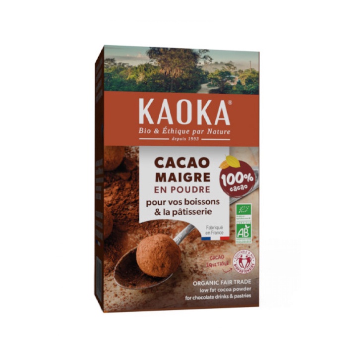Bột cacao nguyên chất hữu cơ tách béo Kaoka 250g | Shopee Việt Nam