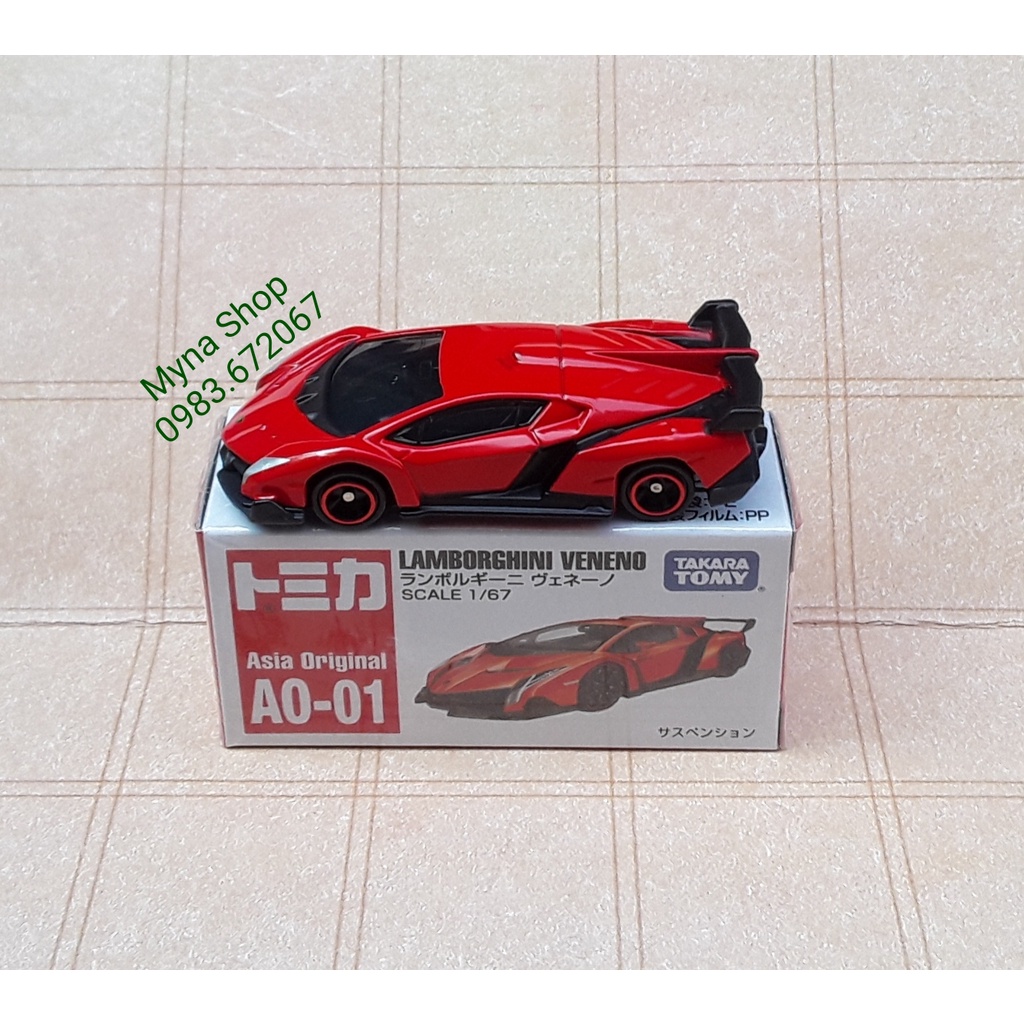 Đồ chơi mô hình tĩnh xe tomica, No.AO-01 Lambor Veneno | Shopee Việt Nam