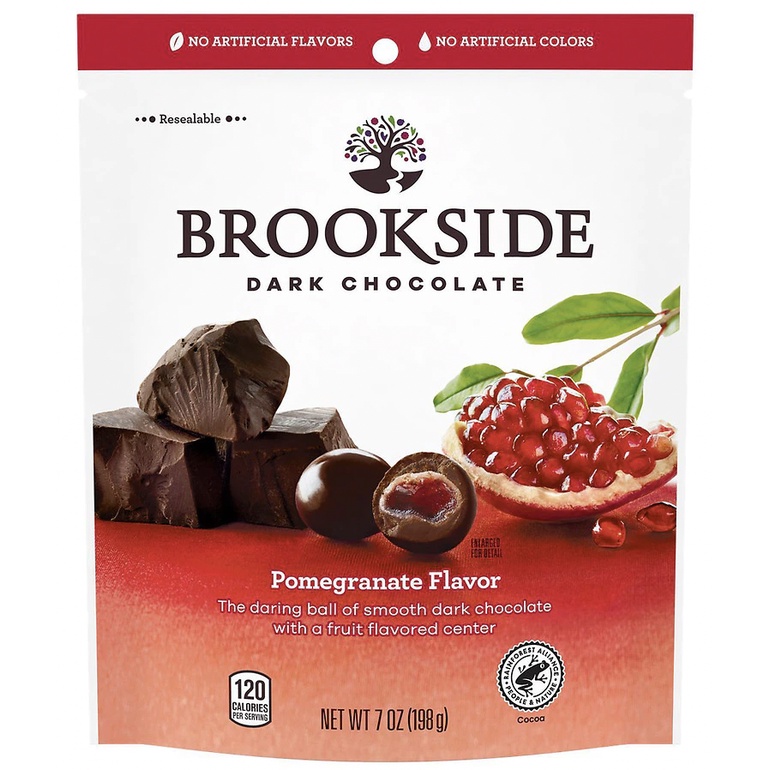 SOCOLA ĐEN NHÂN LỰU VÀ TRÁI CÂY Brookside Dark Chocolate Pomegranate ...