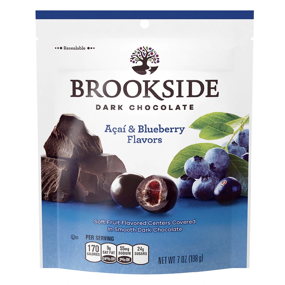 SOCOLA ĐEN NHÂN VIỆT QUẤT Brookside Dark Chocolate Acai & Blueberry ...
