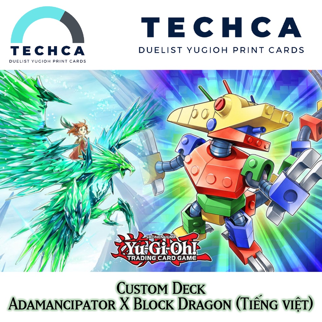 Bài In Tiếng Việt - Bộ bài Yugioh - Custom Deck - Adamancipator X Block ...