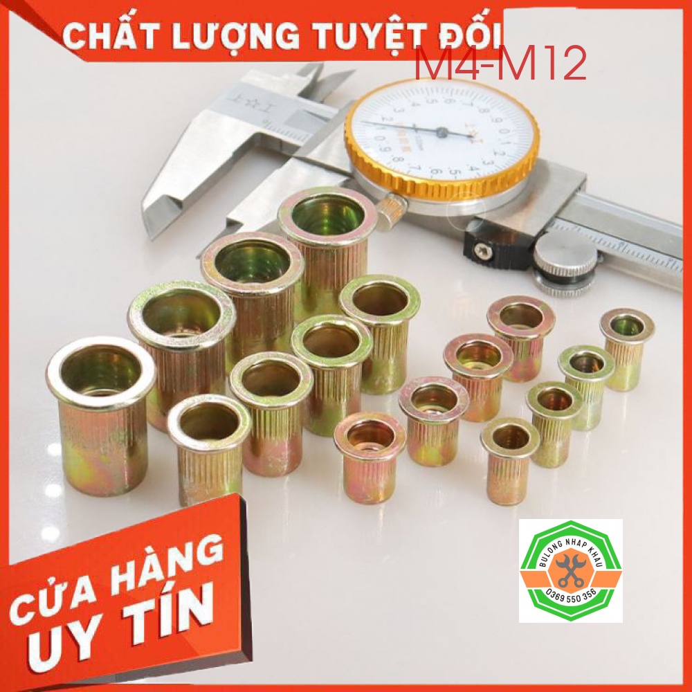 Ecu rút ( đai ốc rút ) mạ kẽm M4,M5,M6,M8 chất lượng combo 100c ...