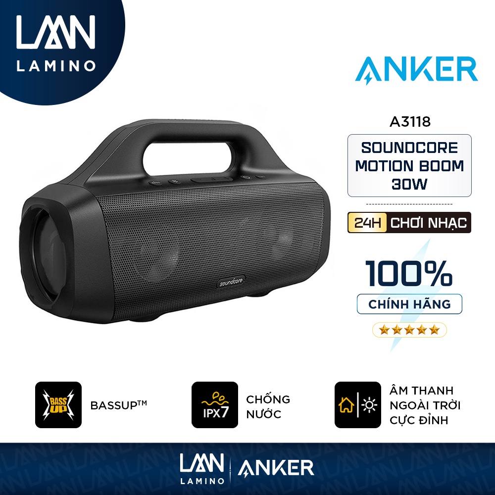 Loa bluetooth Anker SoundCore Motion Boom, 30w - A3118 LAMINO | Shopee ...