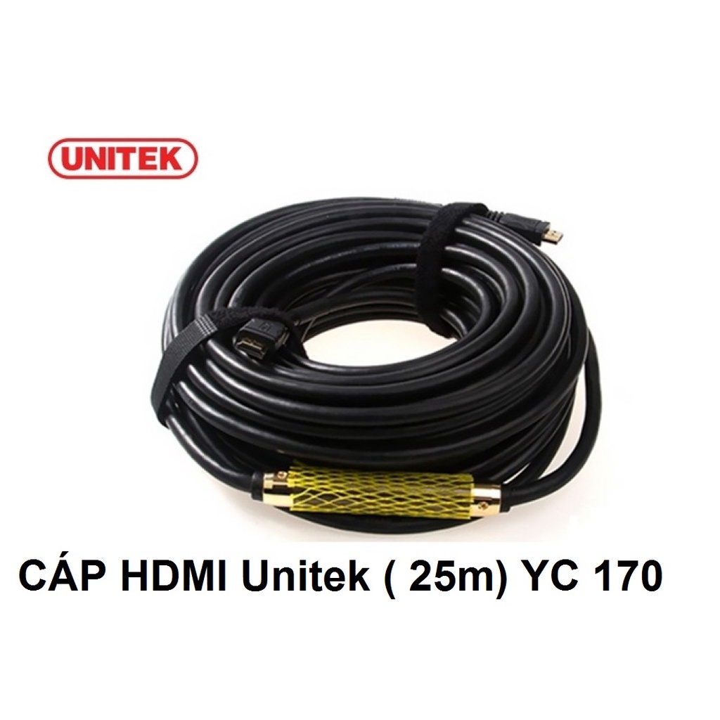 CÁP HDMI 25M, 30M, 40M, 50M, 60M, 70M UNITEK,CÁP TÍNH HIỆU HDMI 2 ĐẦU YC 170, YC 171, YC 173, YC ...