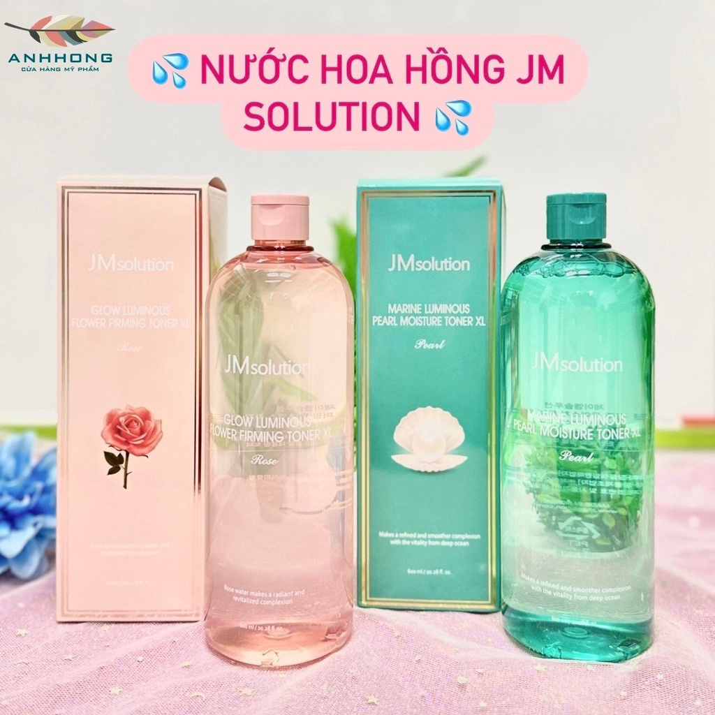 Nước Hoa Hồng Cấp Ẩm Dịu Mát Làn Da JM Solution Luminous Toner XL 600ml | Shopee Việt Nam