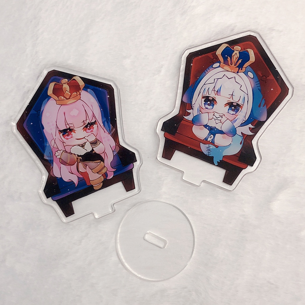 Standee - Gawr Gura & Mori Calliope KING Ver. ( Hololive Vtuber ...