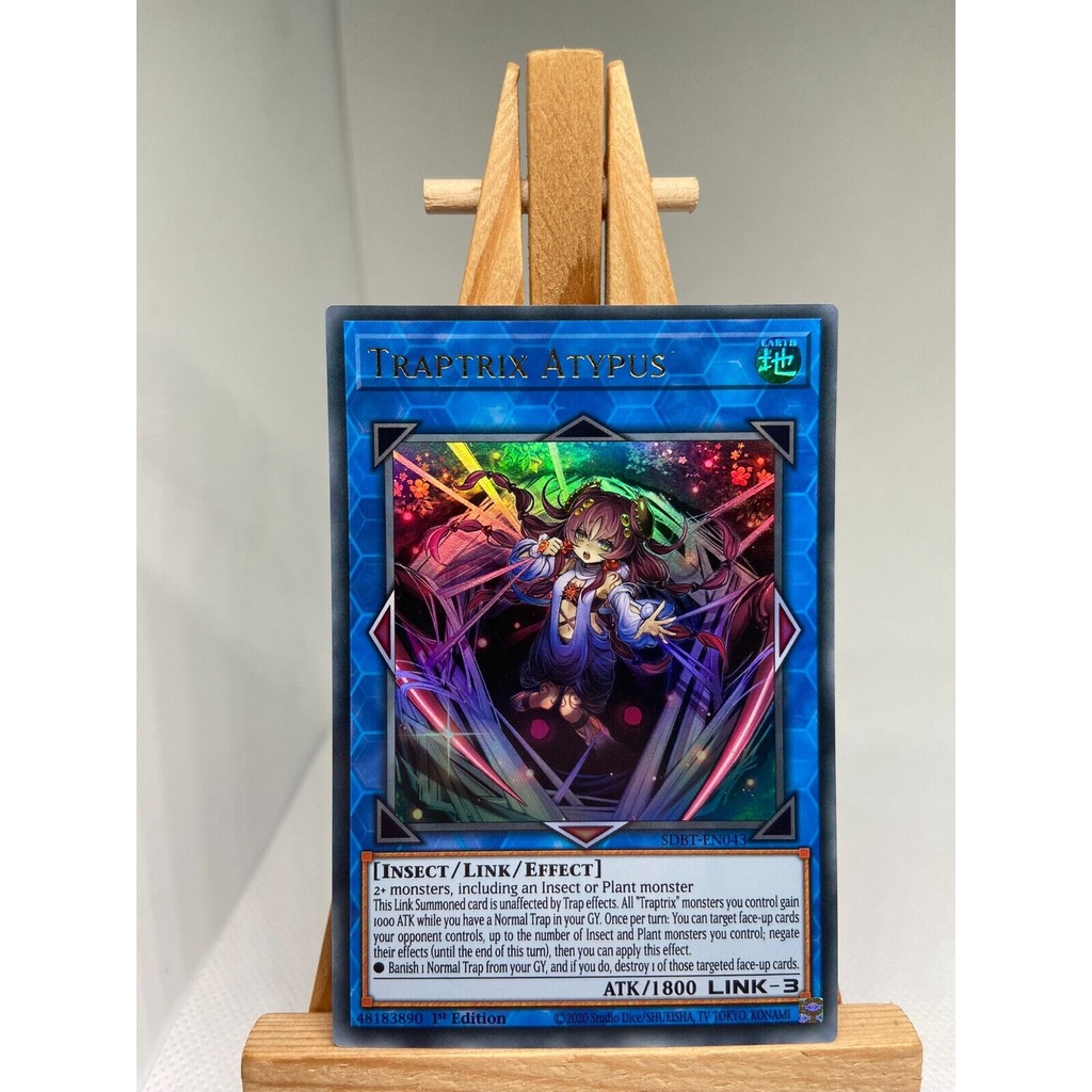 THẺ BÀI YUGIHO TIẾNG ANH: Traptrix Atypus - SDBT-EN043 - Ultra Rare 1st ...