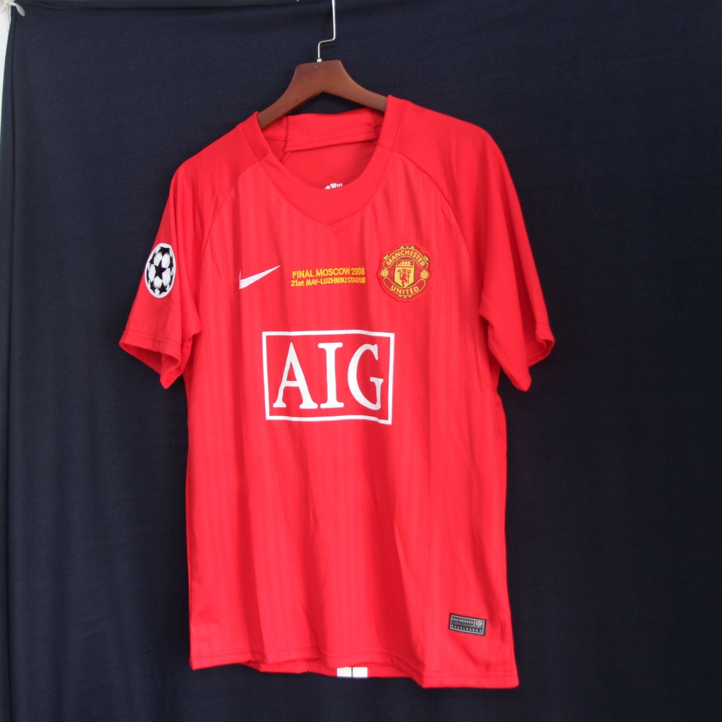 BỘ QUẦN ÁO MU AIG 2008 final UCL full logo thêu 2023/2024 | Shopee Việt Nam