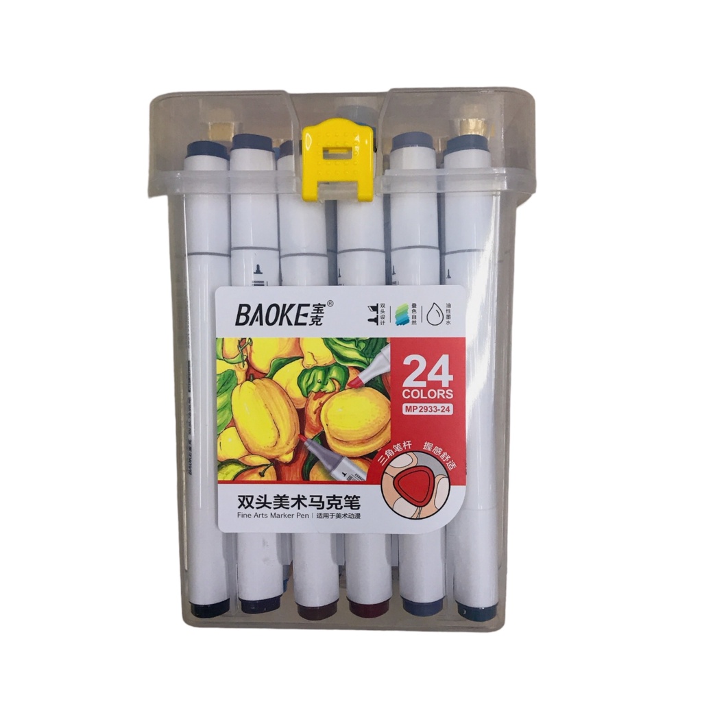 Bút màu marker Baoke MP2933 - Hộp 24 cây | Shopee Việt Nam