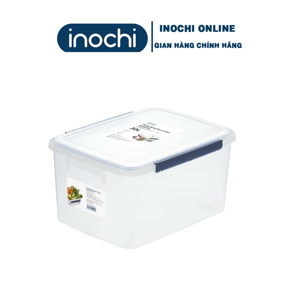 Thùng nhựa, hộp nhựa trong suốt cao cấp đựng thực phẩm Inochi 30L ...