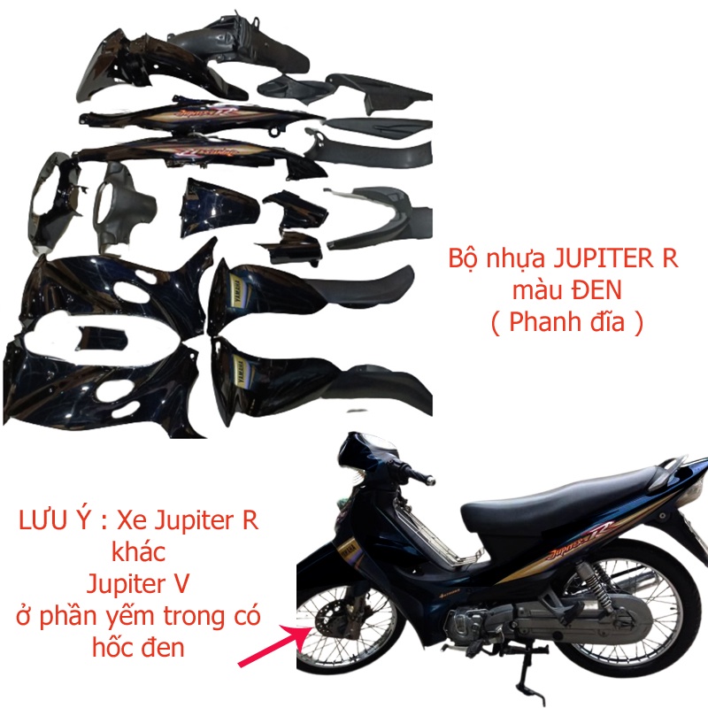 Bộ dàn áo Loại Phanh Đĩa xe JUPITER R đời 2001 - 2003 nhựa nguyên sinh ...