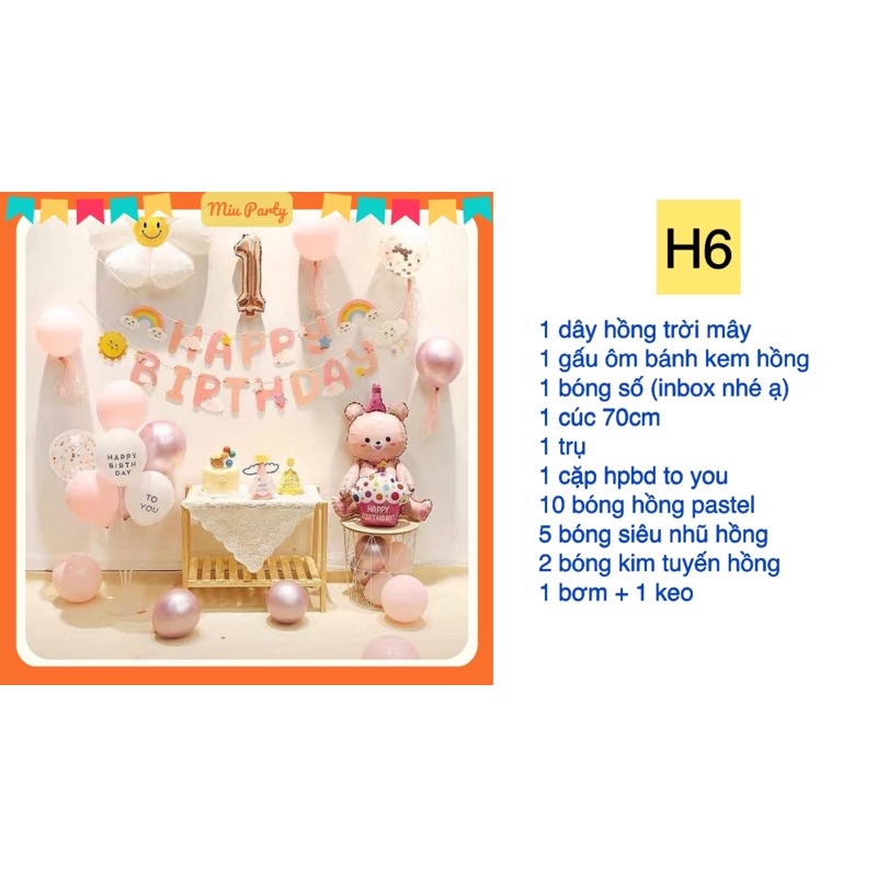 [INBOX SỐ TUỔI] Tổng Hợp Combo Trang Trí Sinh Nhật Bé Trai, Bé Gái Phong Cách Hàn Quốc - Miu ...