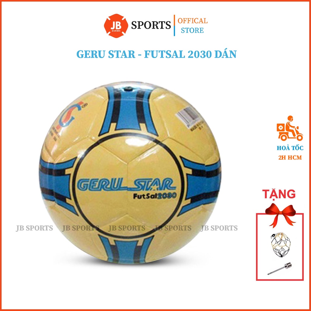 Quả Bóng Đá Futsal Geru Star 2030 Dán - Tặng Kèm Lưới Đựng Banh Và Kim ...