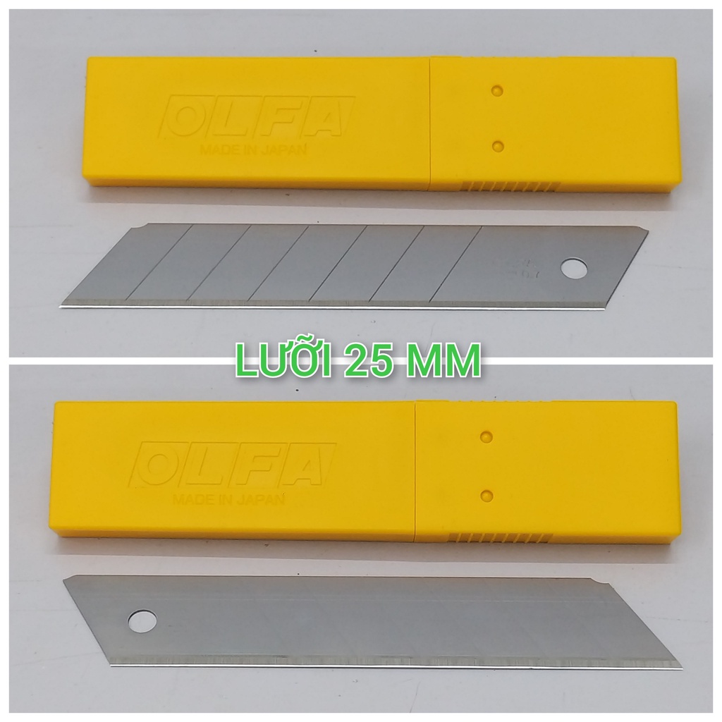 [LẺ] 01 Lưỡi dao rọc giấy cắt, dao cắt 25mm OLFA HB-5B hàng mới 100% | Shopee Việt Nam