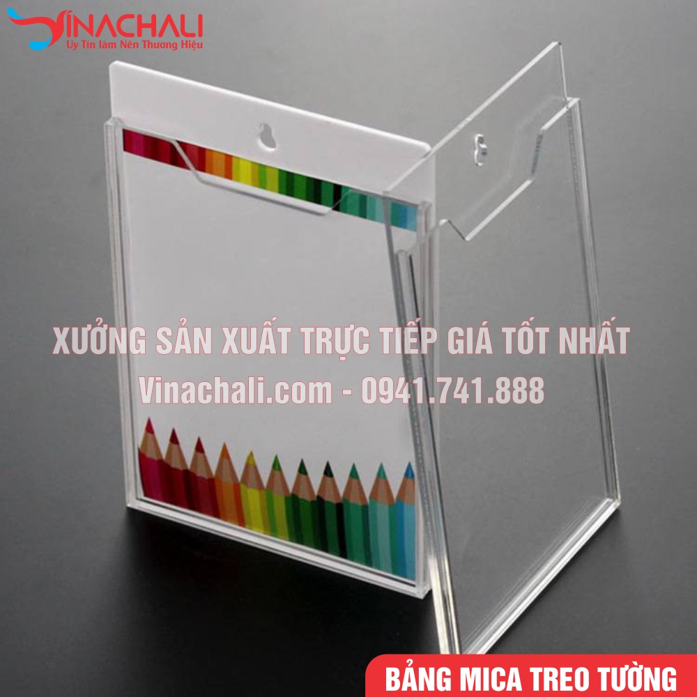 Kệ Mica Check List Treo Tường, Kệ Treo Tường Mica A3 A4 A5 A6 Mica Đài ...