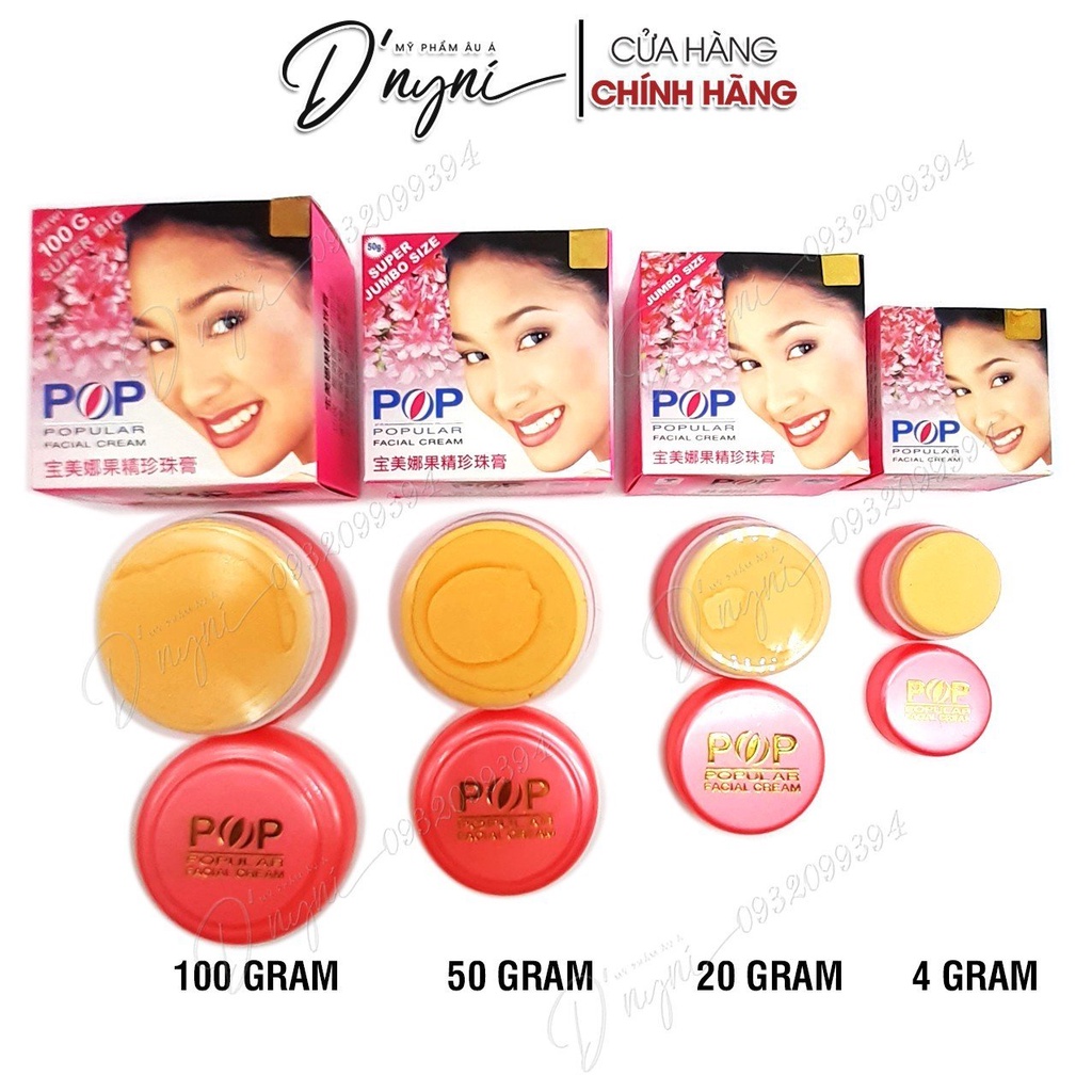 Kem Pop Dưỡng Trắng Da Thái Lan POPULAR FACIAL CREAM Đủ Size Tùy Chọn ...