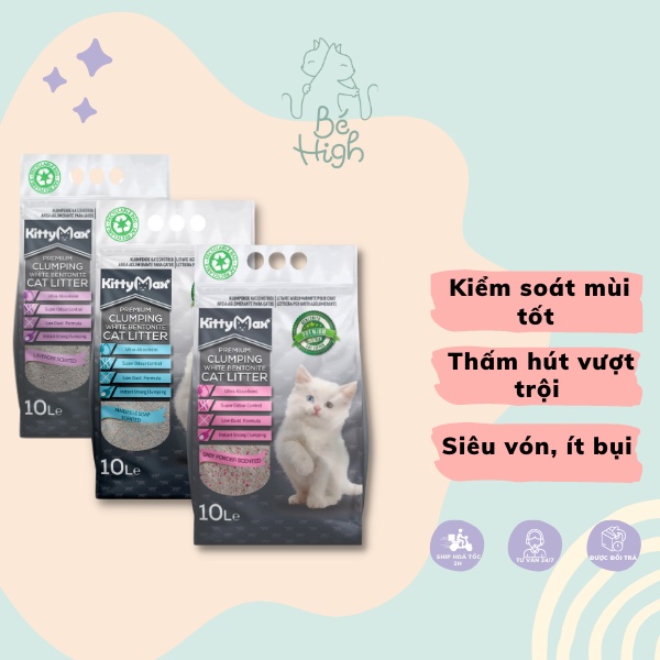 Cát Vệ Sinh Cho Mèo Kitty Max Bao 10L/ Cát Đất Sét Khử Mùi Tốt | Shopee ...