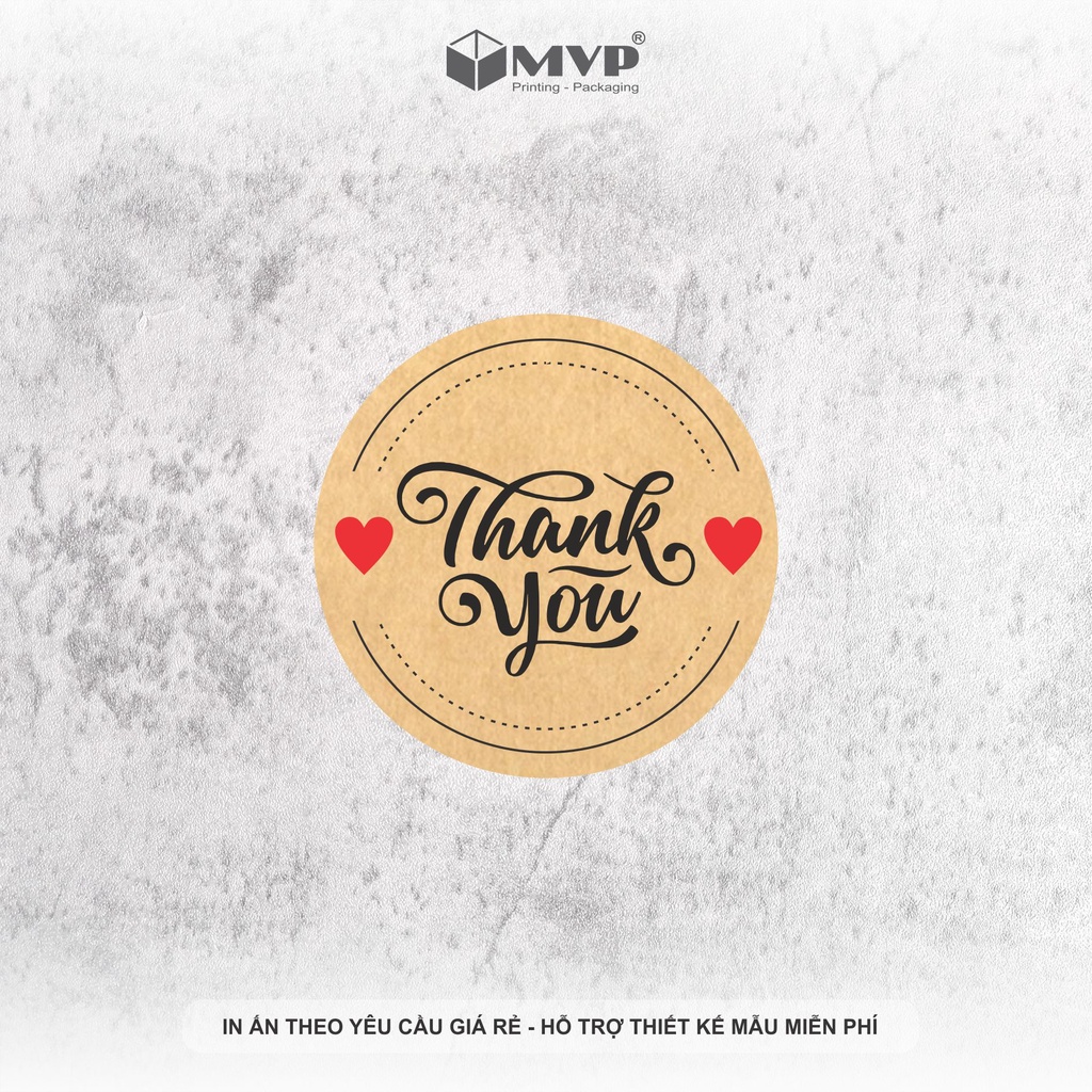 100 tem Thank You - nhãn dán thanks - tem cám ơn cho shop - tem dán ...