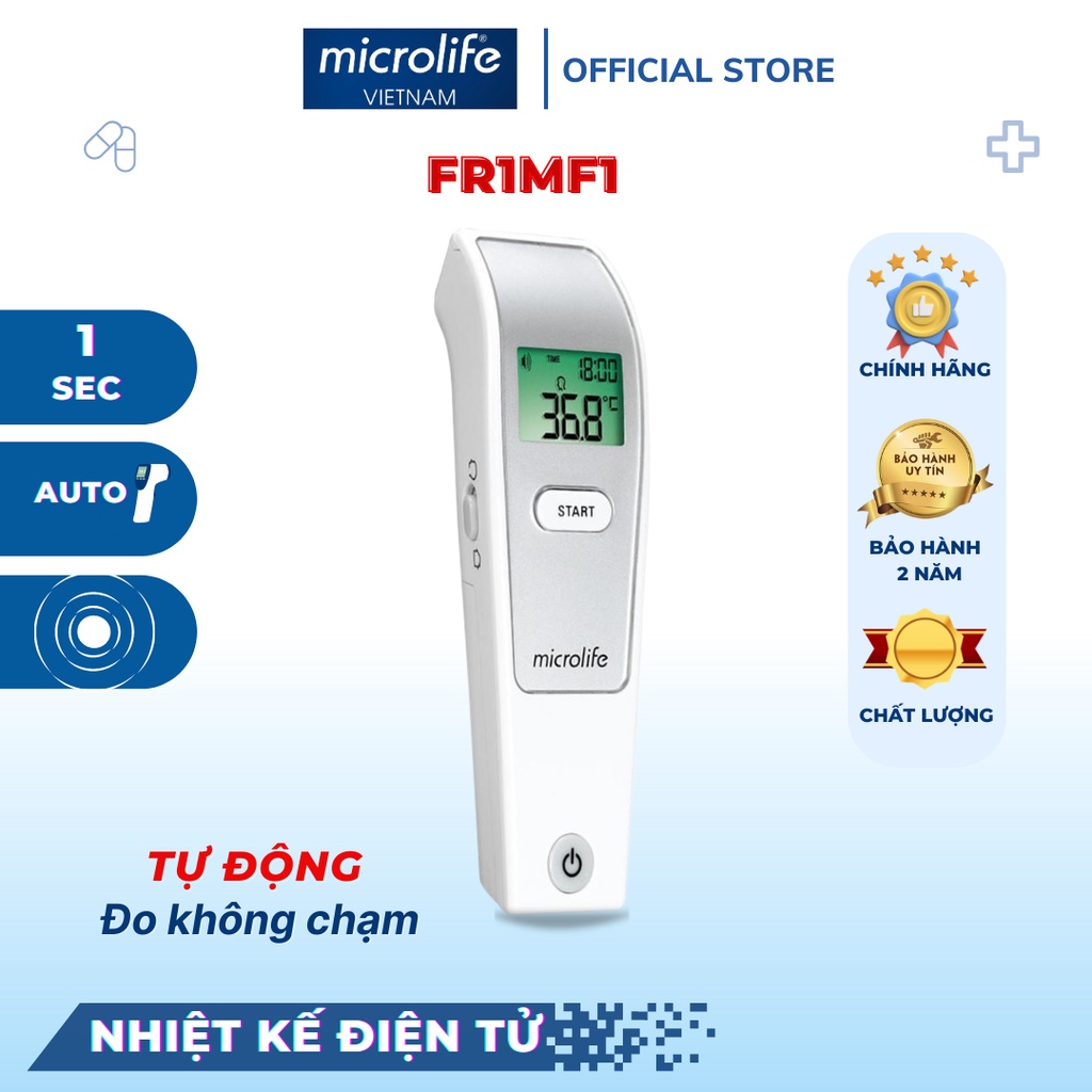 Nhiệt Kế Hồng Ngoại Đo Trán Microlife FR1MF1 Thích Hợp Đo Thân Nhiệt ...